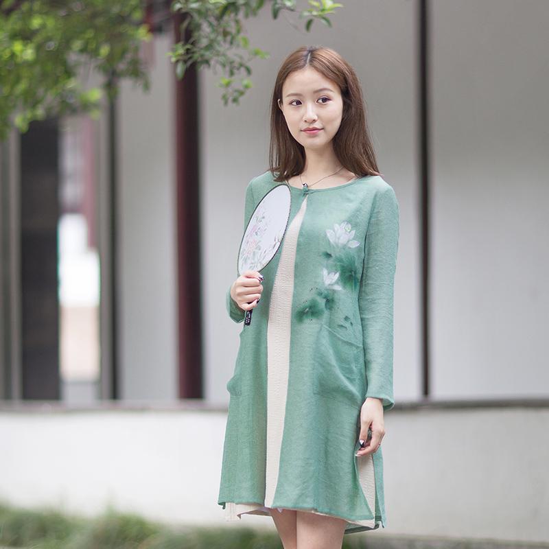 伶俐柠檬原创设计20678中国风女装复古文艺… - 高清图片，堆糖，美图壁纸兴趣社区