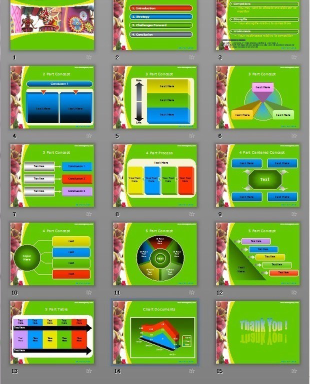 绿色背景数据图表分析PPT模板www.2ppt.cn - 高清图片，堆糖，美图壁纸兴趣社区