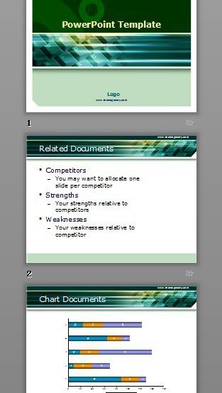 键盘绿光条图表PPT模板www.2ppt.cn - 高清图片，堆糖，美图壁纸兴趣社区