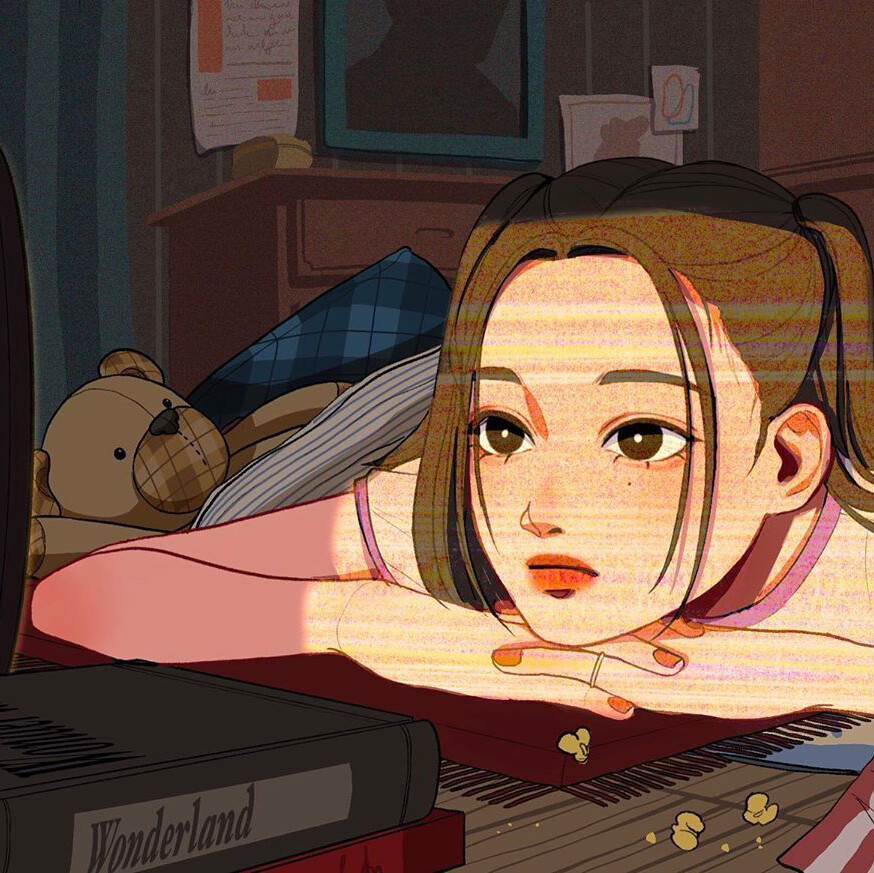 复古漫画风插画头像 Ins：_jung_ss - 堆糖，美图壁纸兴趣社区