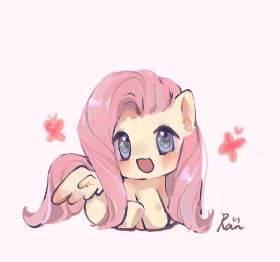 小马宝莉 小蝶 柔柔 Fluttershy 经画师允许… - 高清图片，堆糖，美图壁纸兴趣社区