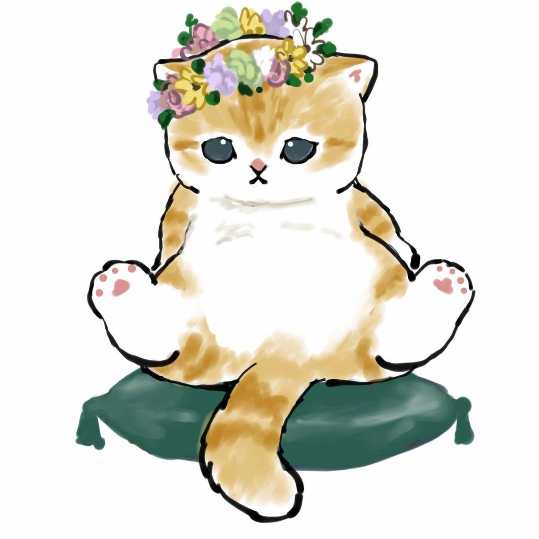 踏春出游的可爱喵 ©mofu_sand - 堆糖，美图壁纸兴趣社区