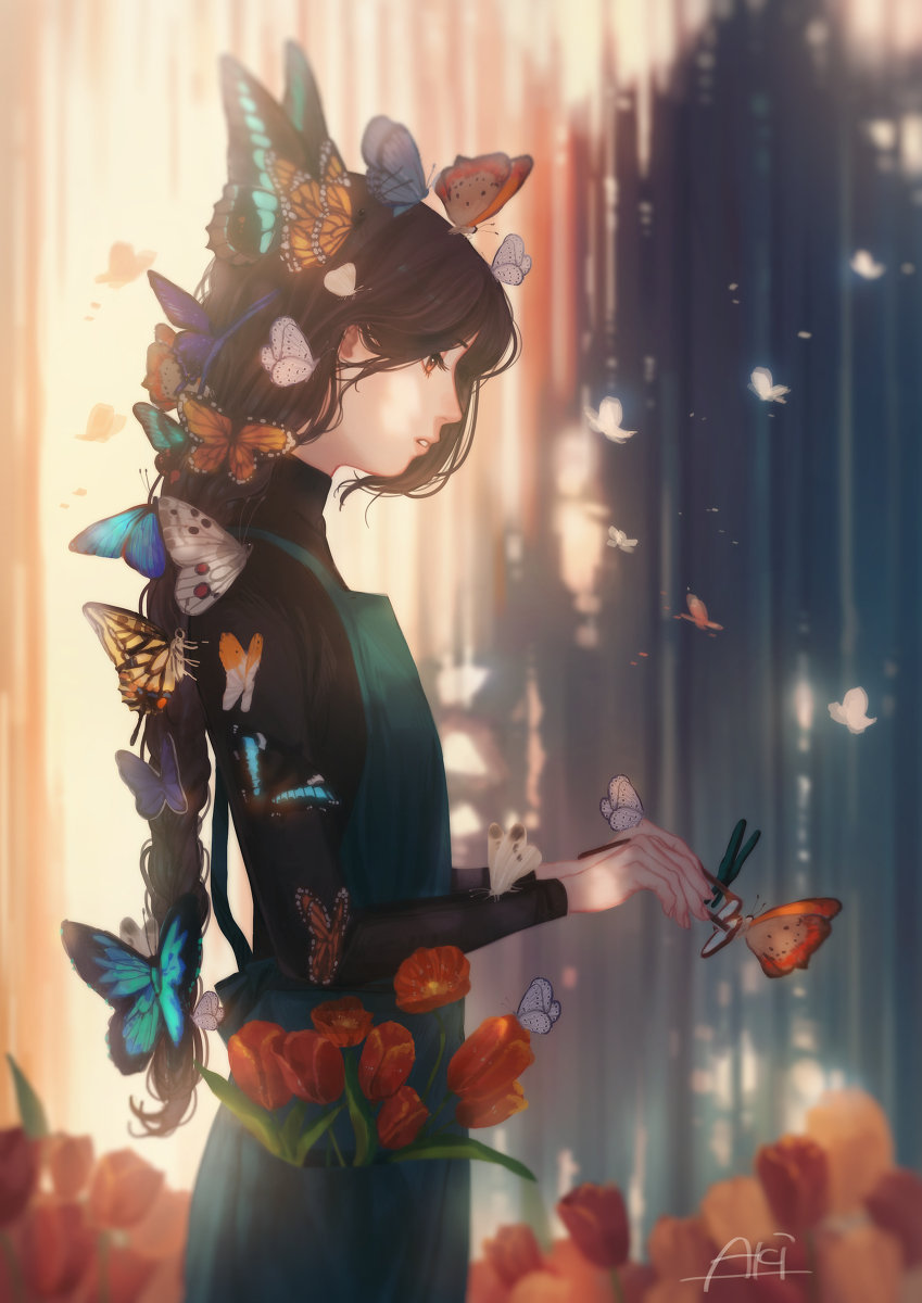 日本插画师 Aki_a0623（twi）唯美梦幻的人… - 高清图片，堆糖，美图壁纸兴趣社区