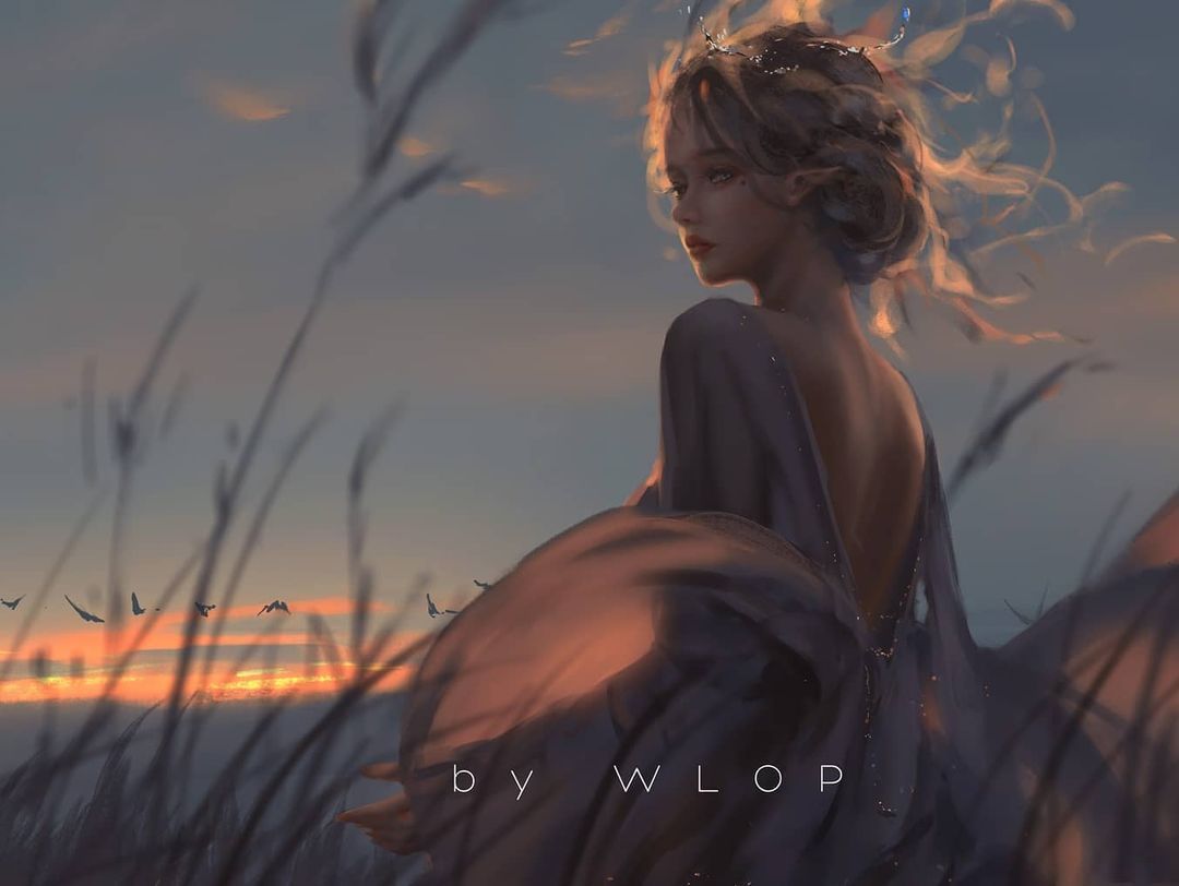 wlop - 高清图片，堆糖，美图壁纸兴趣社区