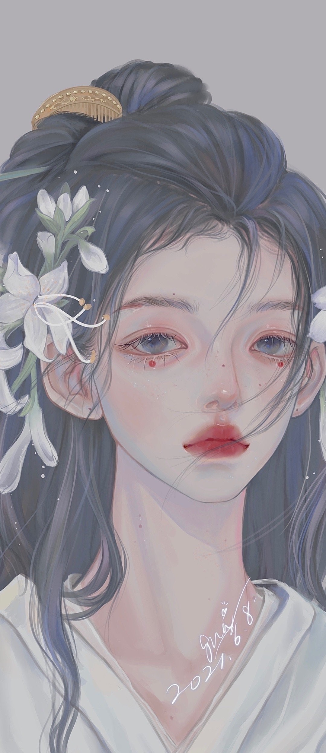 【本草纲目草药拟人·玉簪】 端午节古风 堆糖，美图壁纸兴趣社区