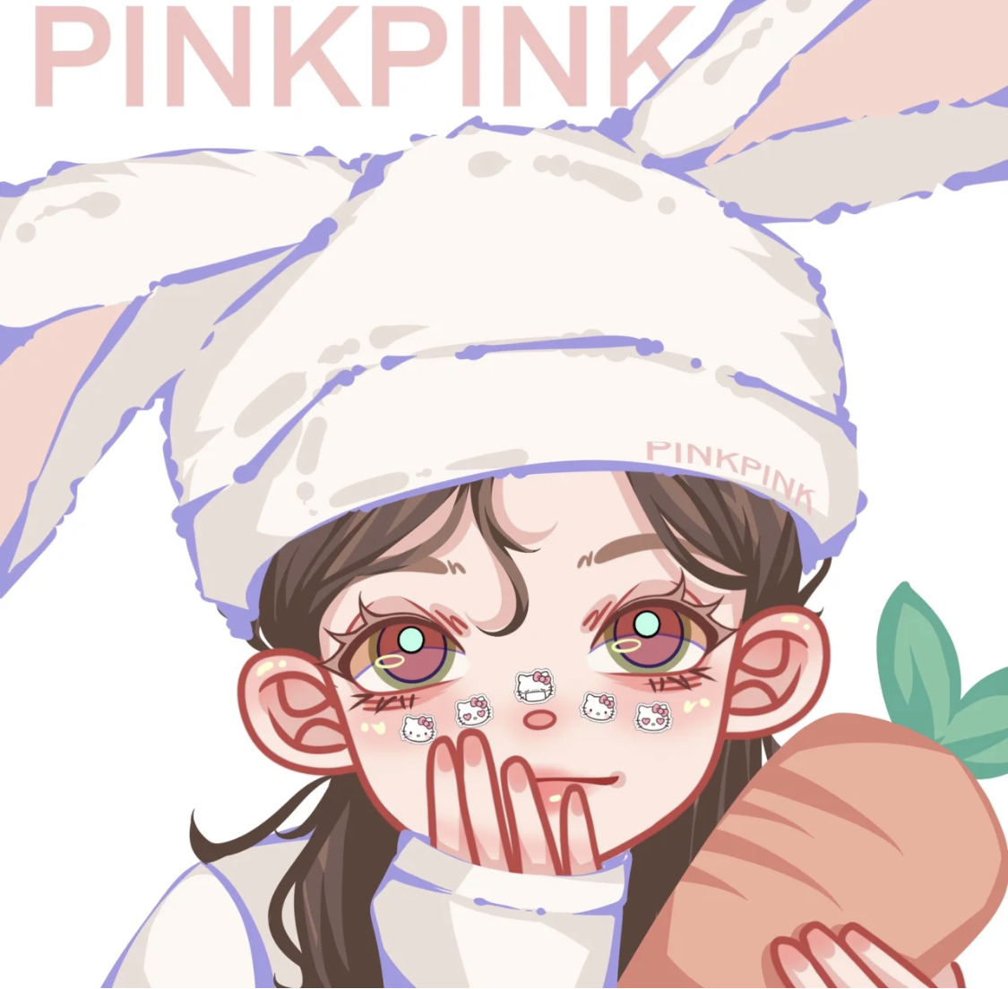 女生手绘头像 cr：pinkpink - 高清图片，堆糖，美图壁纸兴趣社区