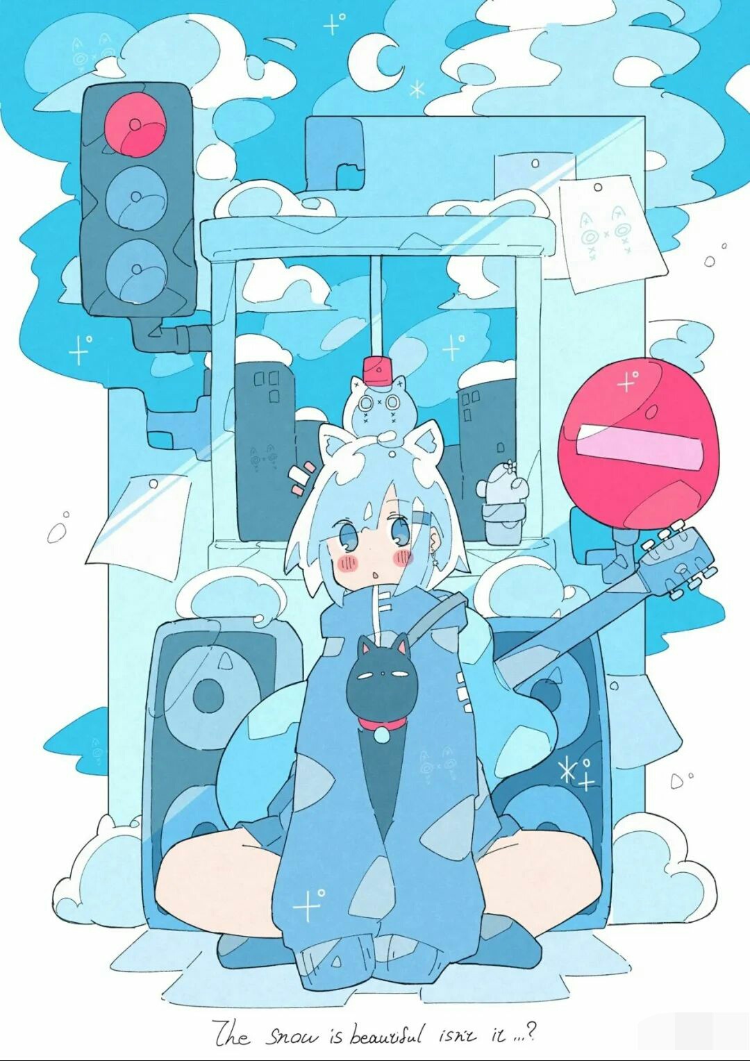 『插画』 画师 Haる ins：ha.ru2182 - 高清图片，堆糖，美图壁纸兴趣社区