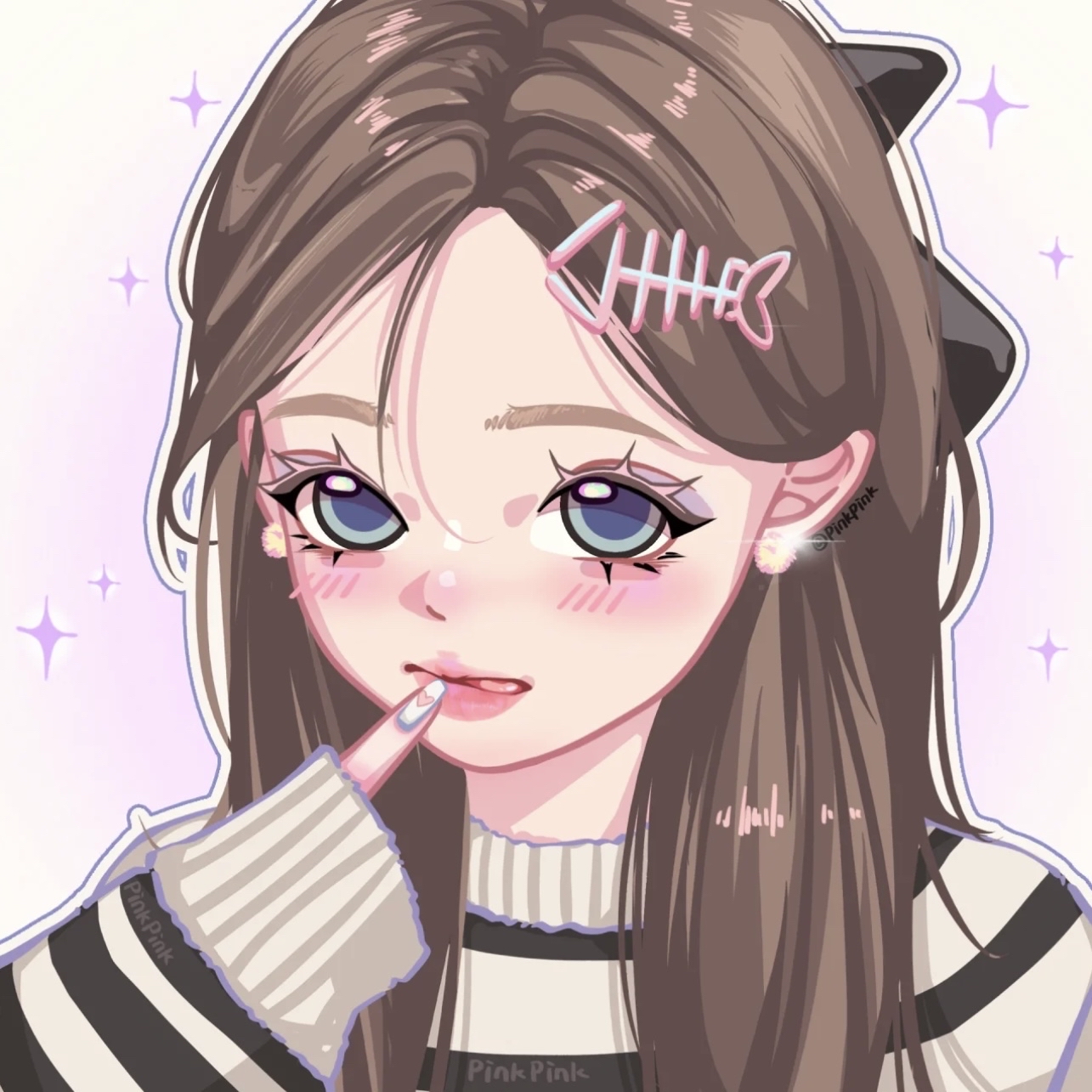 手绘头像cr.画画的PINKPINK - 高清图片，堆糖，美图壁纸兴趣社区