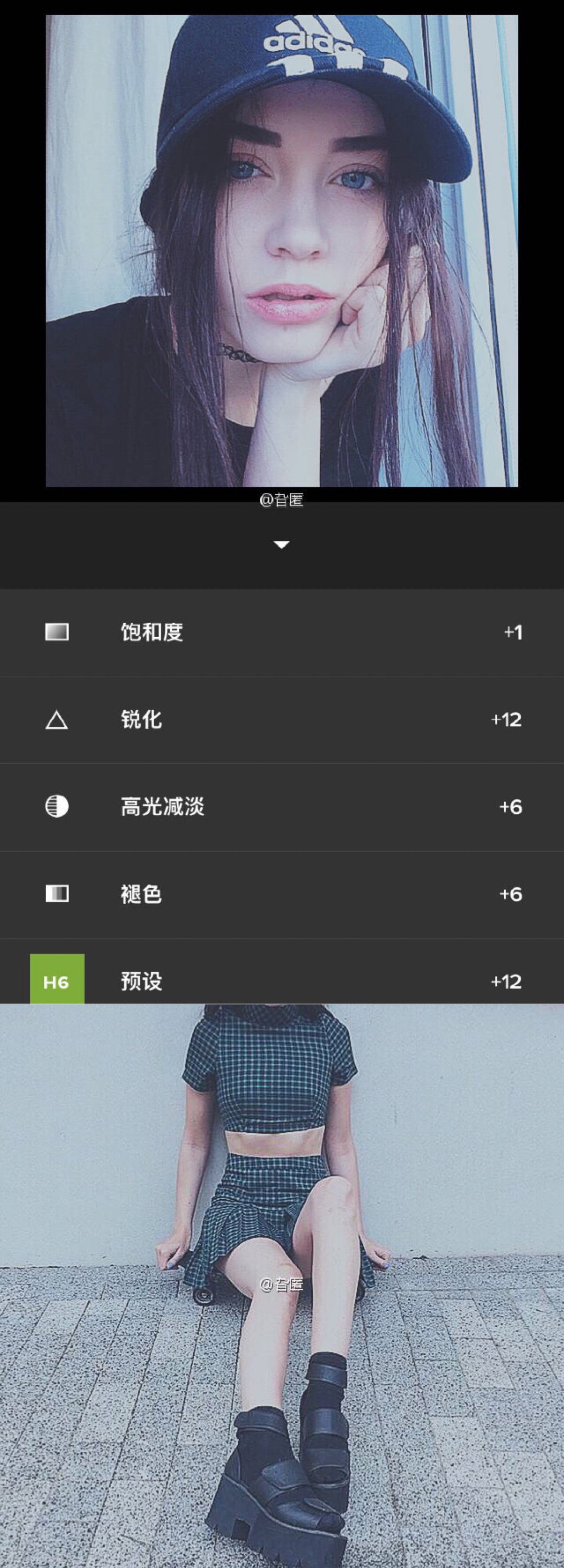 VSCO调色 步骤：预设H6 饱和度+1 锐… - 高清图片，堆糖，美图壁纸兴趣社区