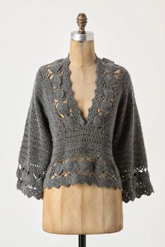 Pullover, free crochet pattern cerulean… - 高清图片，堆糖，美图壁纸兴趣社区
