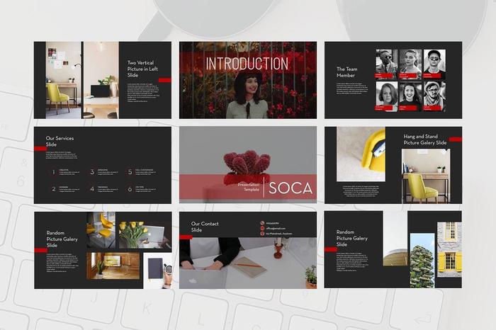 SOCA商务品牌企业产品介绍PPT模板 - 高清图片，堆糖，美图壁纸兴趣社区