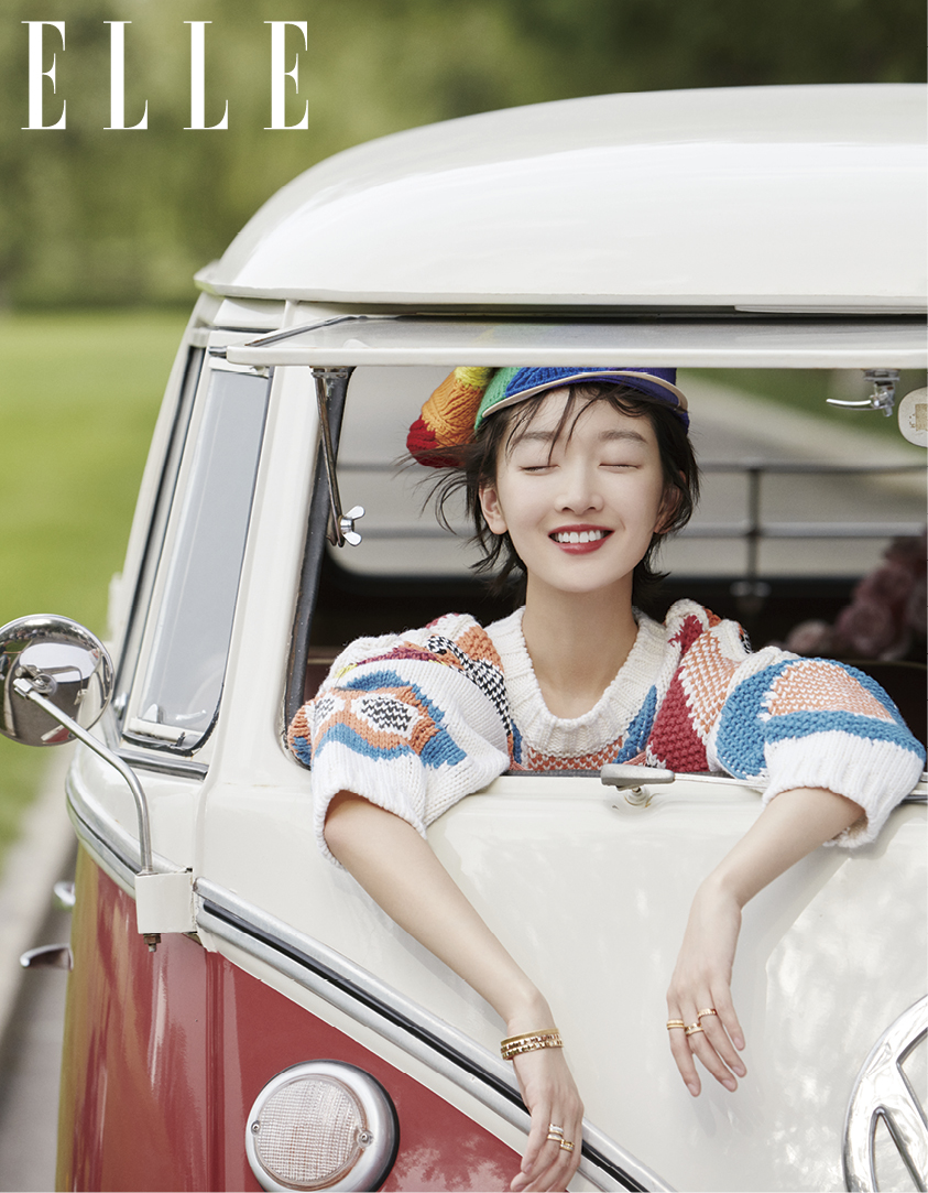 2018《ELLE 世界服装之苑》七月刊封面：周… - 高清图片，堆糖，美图壁纸兴趣社区