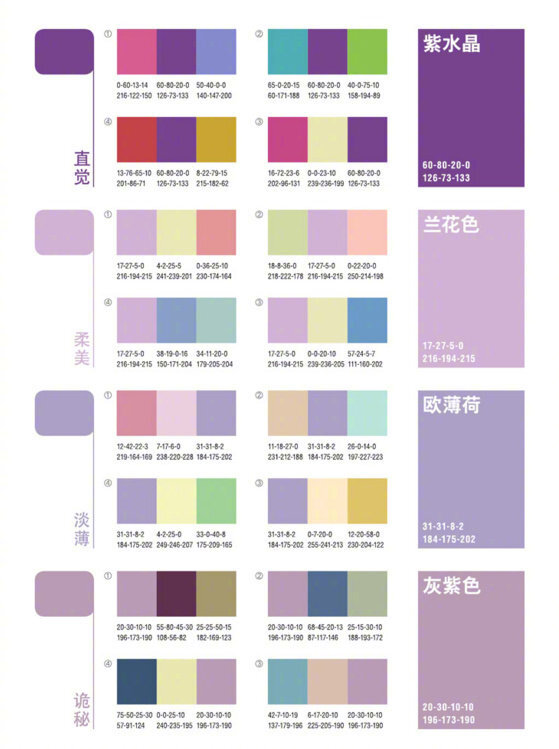 紫色系配色方案 堆糖,美图壁纸兴趣社区