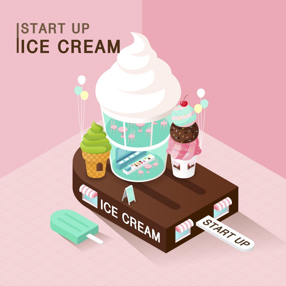 2.5D插画，美食商店 - 高清图片，堆糖，美图壁纸兴趣社区