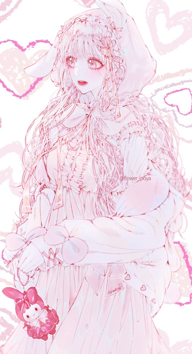 韩国插画师作品 cr flower_poya - 堆糖，美图壁纸兴趣社区